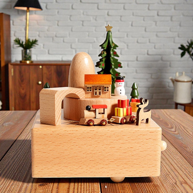 Custom Wooden Carousel Musical Box, Engraved Name Music Box,Sensory To ...